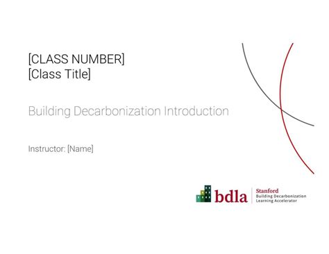 Presentation Materials Building Decarbonization Learning Accelerator