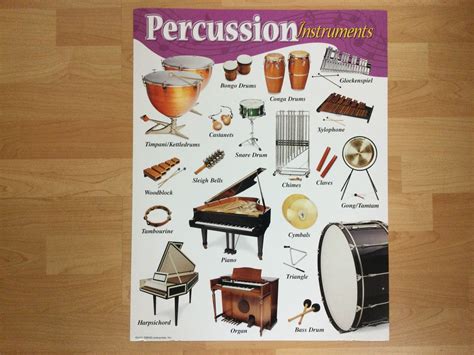 Percussion Instruments Chart School Spot