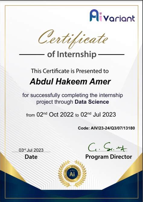 abdul hakeem amer on linkedin connections datascience internship