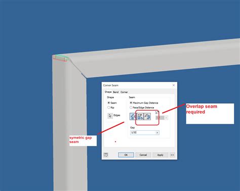 Solved Sheet Metal Cormer Seam Autodesk Community