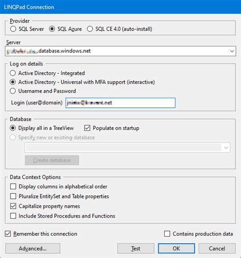 Cannot Authenticate To Azure Sql Server With Mfa — Linqpad