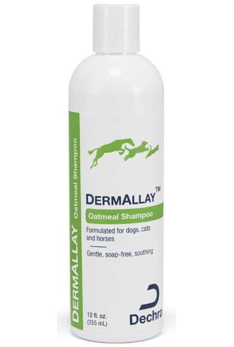 Dermallay Gentle Soap Free Soothing Oatmeal Shampoo For Dogs Cats