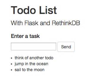 Rethink Flask A Simple Todo List Powered By Flask And RethinkDB Real Python