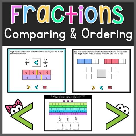 Comparing And Ordering Fractions Digital Lesson Activities By Whitt S End