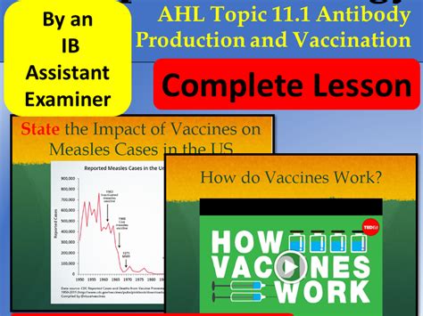 Ib Biology Topic 11 1 Antibody Production And Vaccination Ppt Teaching Resources