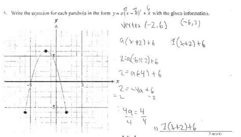 [solved] 5 write the equation for each parabola in the form y x 7