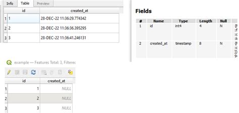 Qgis 32214 Does Not Show Timestamp Values From Postgresql Edb · Issue