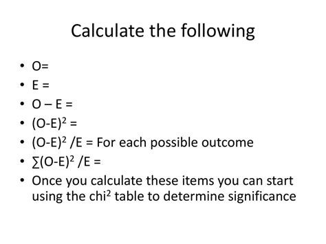 Chi2 Aka X2 Ppt Download