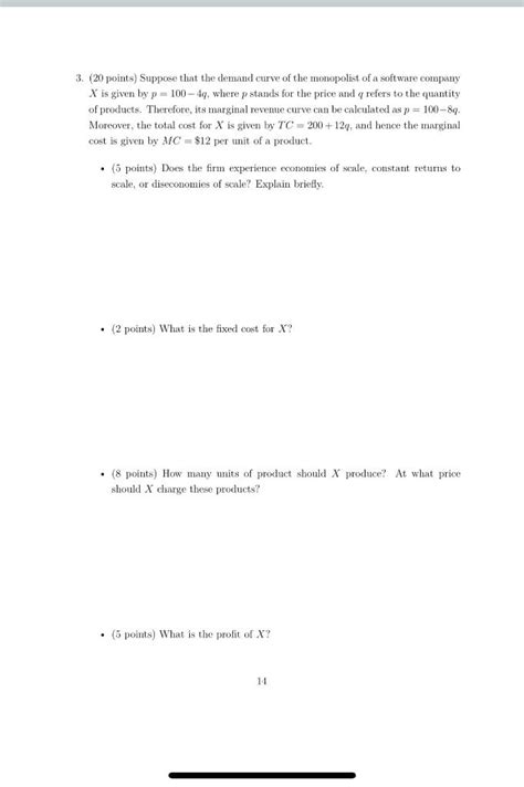 Solved Points Suppose That The Demand Curve Of The Chegg