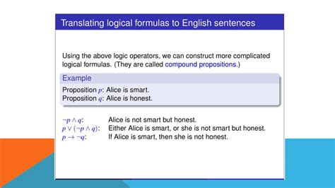 Propositional Equivalence And Formalization Pptx