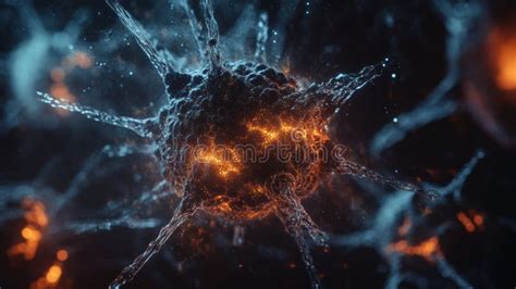 Detailed 3d Visualization Showcases Intricate Structure Of A Virus With Glowing Molecular