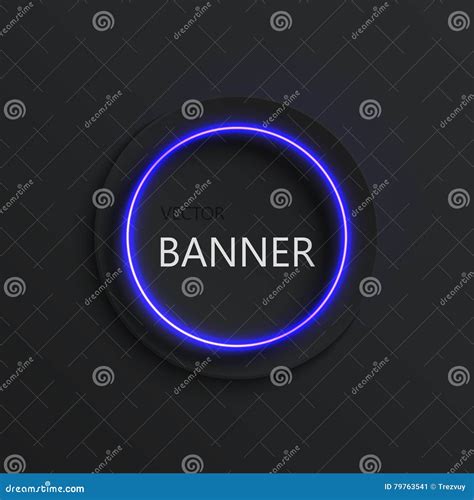 Vector Modern Neon Banner Background Stock Vector Illustration Of