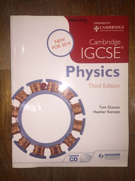 Physics Cambridge Igcse Textbook 3rd Edition Hobbies And Toys Books And Magazines Textbooks On