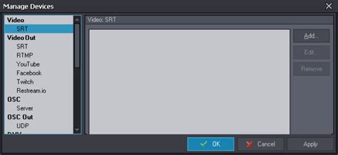 No Ndi Option In Manage Device Forum My Aximmetry