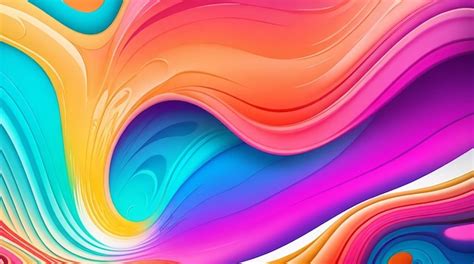Premium Ai Image Colorful Abstract Wave Pattern Background