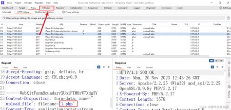 尝试fuzz测试文件上传靶场的黑名单burp Suite 的 Intruder 模块禁止url编码 Csdn博客