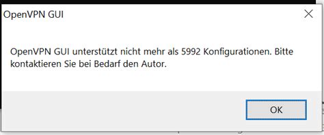 Number Of Config Files Limited To To The Power Of Issue OpenVPN Openvpn Gui