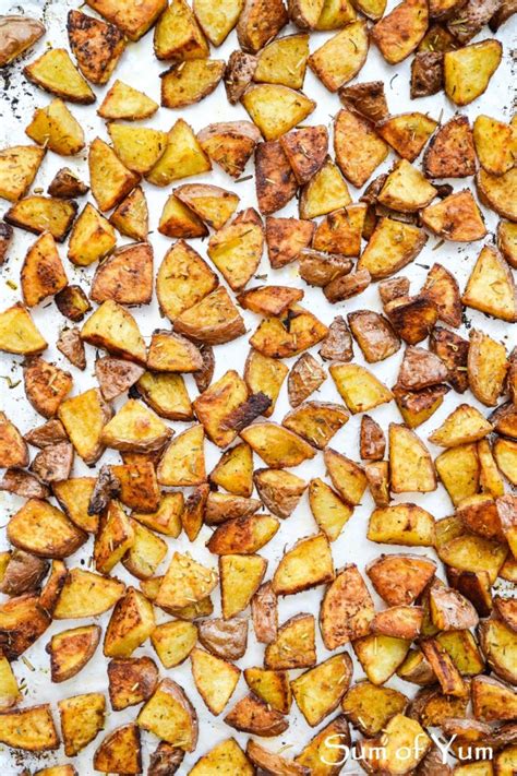 Roasted Breakfast Potatoes Sum Of Yum