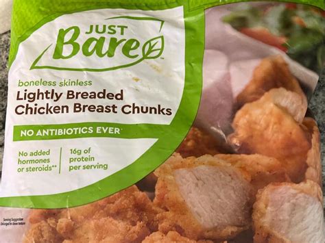 Just Bare Chicken Breast Chunks Lightly Breaded Nutrition Facts Eat