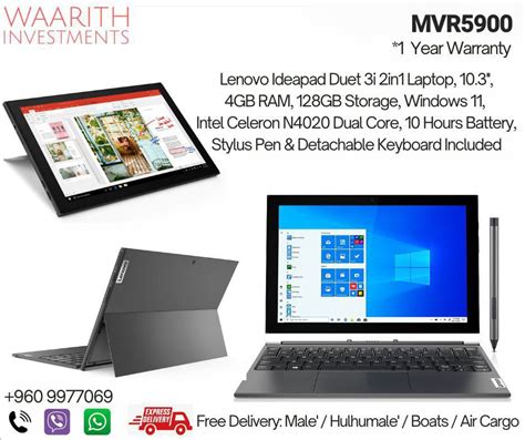 Lenovo Ideapad Duet I In Laptop Gb Ram Gb Storage IBay