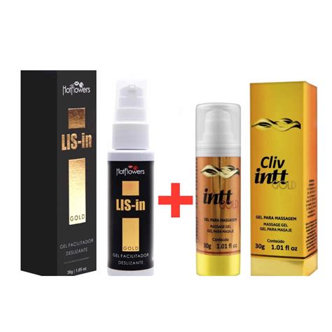 Kit Lis G Hotflowers Cliv Gold G Intt Gel Lubrificante Intt Sex Shop Shopee Brasil