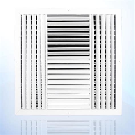 Aluminum 4 Way Vent Cover Adjustable Curved Blade Air Supply Diffuser