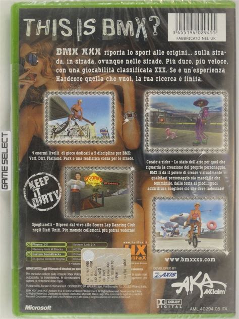 Bmx Xxx Microsoft Xbox Classic Et 360 Pal Eu Eur Nouveau Scellé