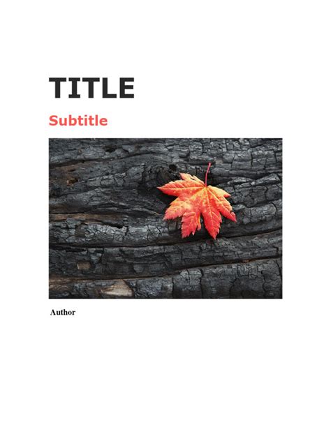 Title Subtitle Pdf