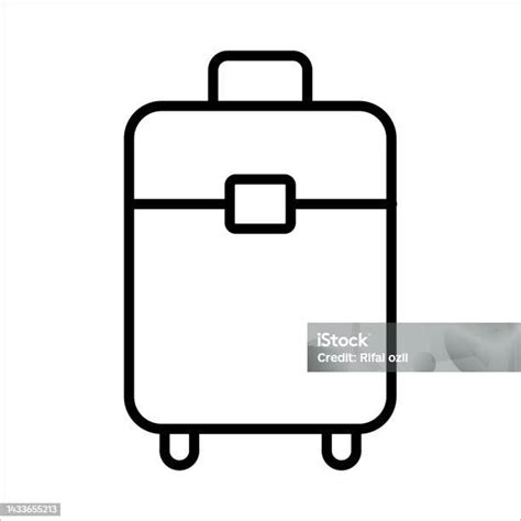 Стокова ілюстрація Значок Валізи Дизайн Логотипу Векторний Шаблон Ілюстрація Знак І Символ