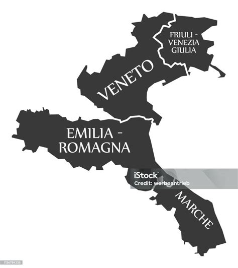 에밀리 아로마 냐마 르 쉐 베네토 프리 울 리 베네치아 줄리아 지역 지도 이탈리아 프리울리 베네치아 줄리아에 대한 스톡 벡터 아트 및 기타 이미지 프리울리 베네치아