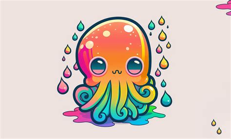 Cute Squid Kawaii Clipart Graphic By Poster Boutique · Creative Fabrica