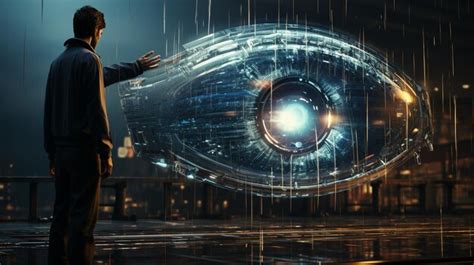 Premium Ai Image Robot Eye