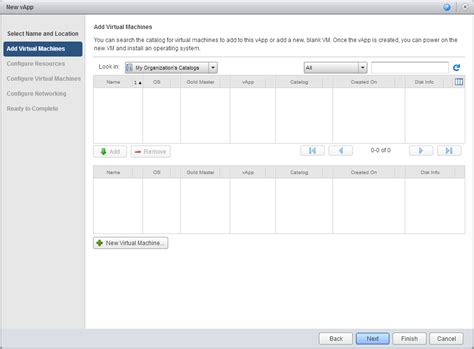 Создание Vapp в Vcloud Director 9