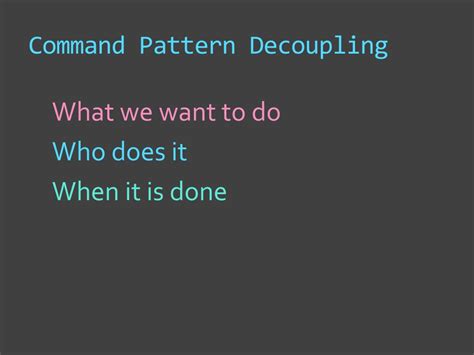 Ppt Lecture 23 Command Pattern Powerpoint Presentation Free