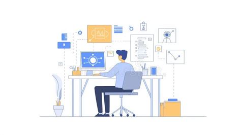 A Dedicated Man Providing Optimized Technical Support And Customer Service At His Desk With