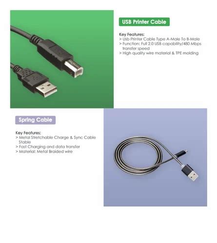 Printer Usb Cable At ₹ 36piece यूएसबी प्रिंटर केबल In Bengaluru Id