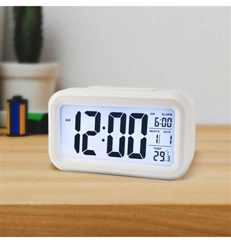 보오누 무소음 디지털 알람 시계 스누즈 백라이트 온도 미니 탁상 Kn 05029 티몬