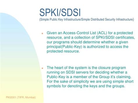 Ppt Spki Sdsi Simple Public Key Infrastructure Simple Distributed Security Infrastructure