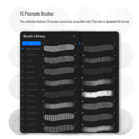 Procreate Texture Brushset 2 Toffu Co Procreate Texture Brushset 2 Toffu Co