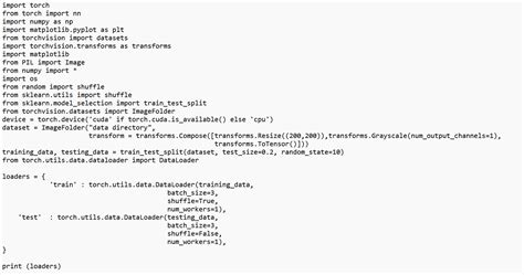 pytorch code isn t showing epoch neither errors pytorch forums