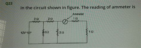 In The Circuit Shown In Figure The Reading Of The AC Ammeter Is