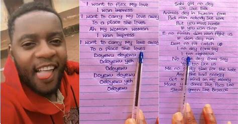 Handwriting Like A Computer Font Man Writes With Blue Pen On Paper