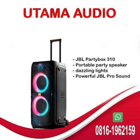 Promo JBL Partybox310 Portable Partybox 310 PA Speaker Bluetooth Karaoke Diskon 18 Di Seller