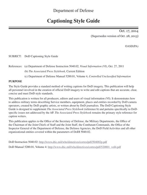 Fillable Online Captioning Style Guide Fax Email Print PdfFiller