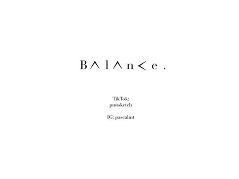 Balance Tattoo Lettering