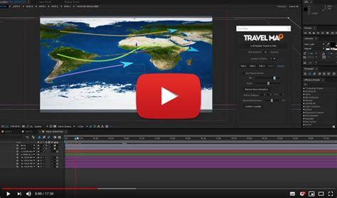 travel map script for after effect visualstorms visualstorms