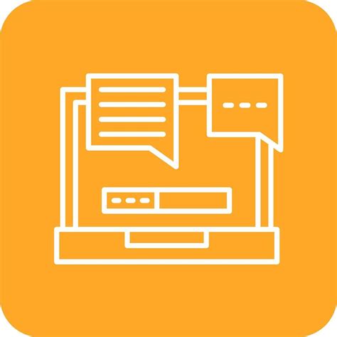 Chat Line Round Corner Background Icons 14810419 Vector Art At Vecteezy