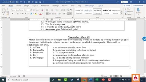 Using Hidden Text In Microsoft Word Learn How To Hide Text In Microsoft