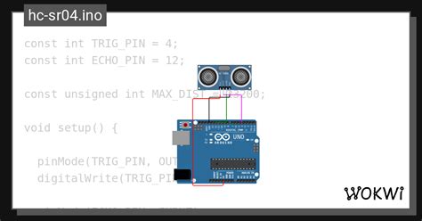 Hc Sr04 Ino Copy Wokwi ESP32 STM32 Arduino Simulator