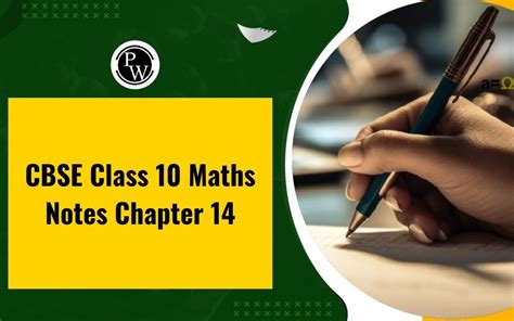 Cbse Class 10 Maths Notes Chapter 14 Statistics